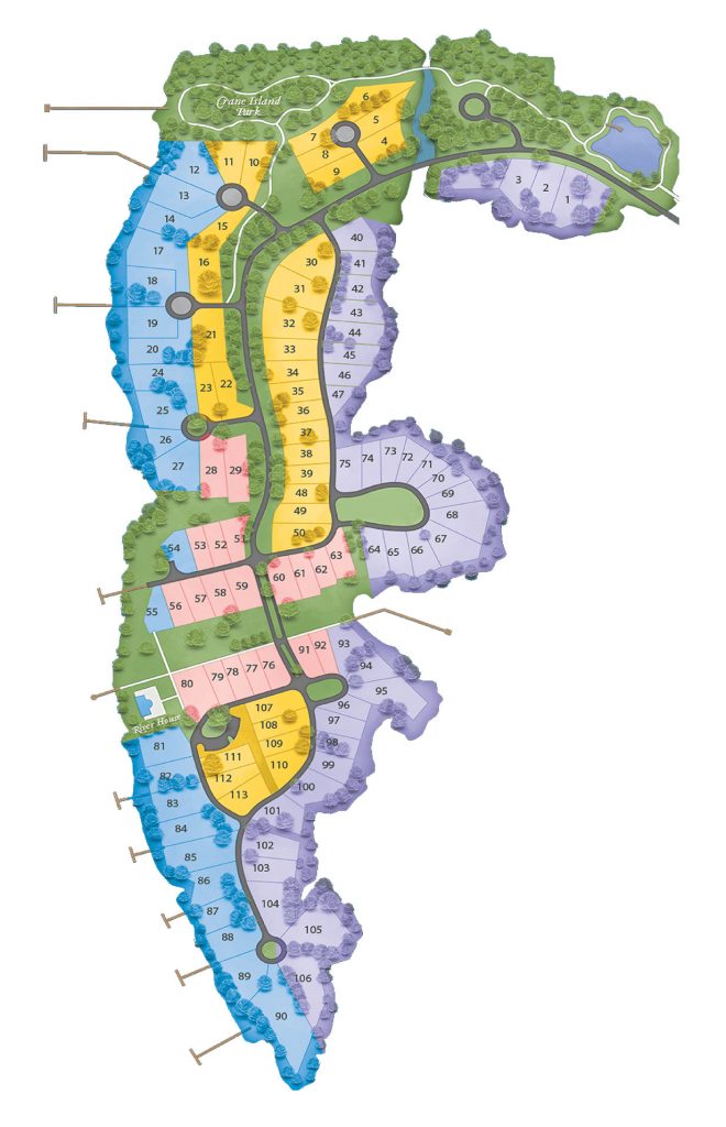 Crane Island Large Map_web | DF Luxury Homes